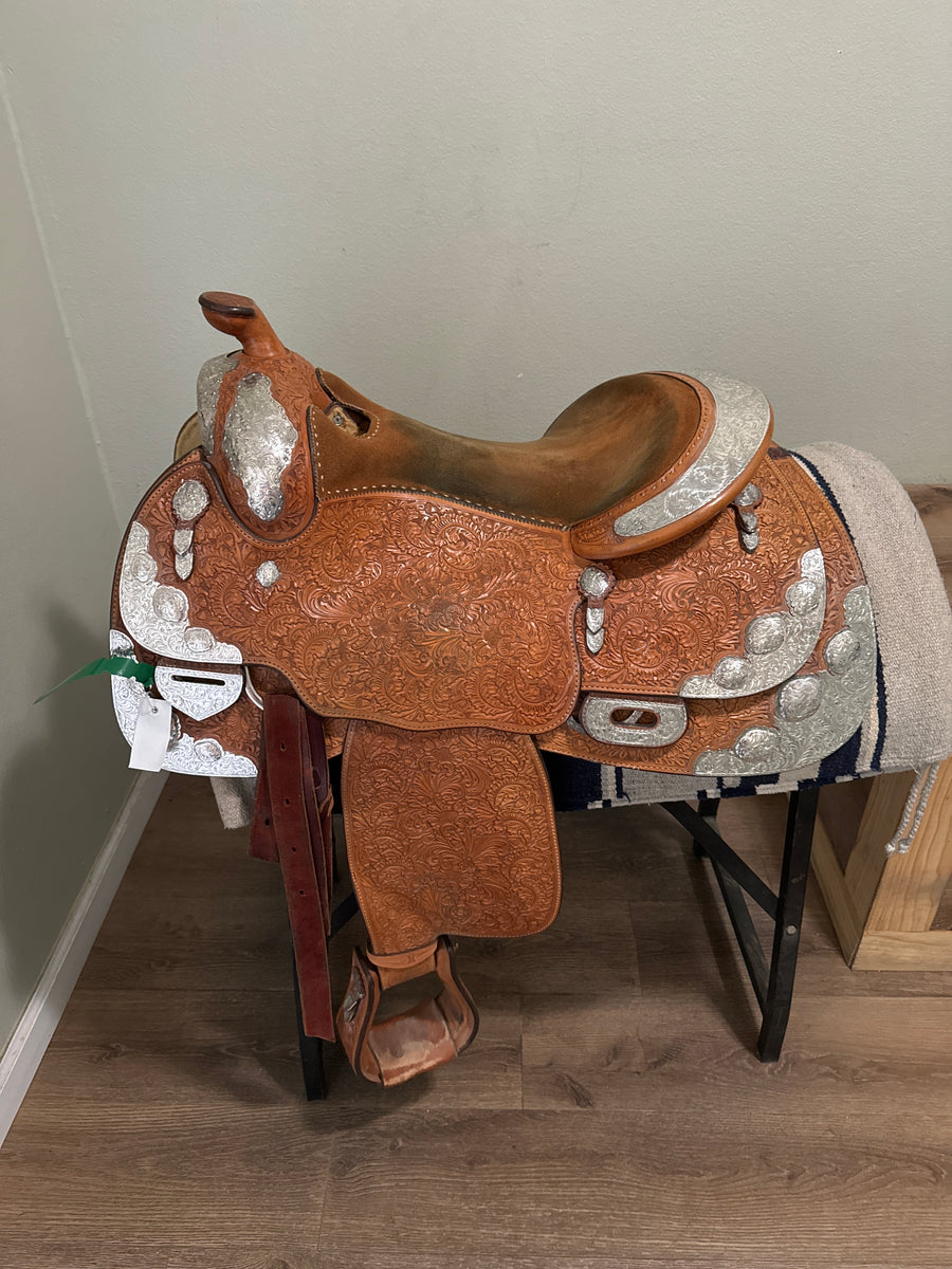 16” Blue Ribbon Western Saddle – A Little Bit Used Tack Shop